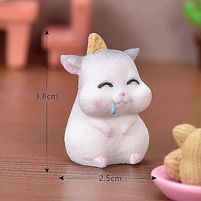 Hamster Figure Animal Toy Cake Decor, Fairy Tale Garden Mini Hamster ...