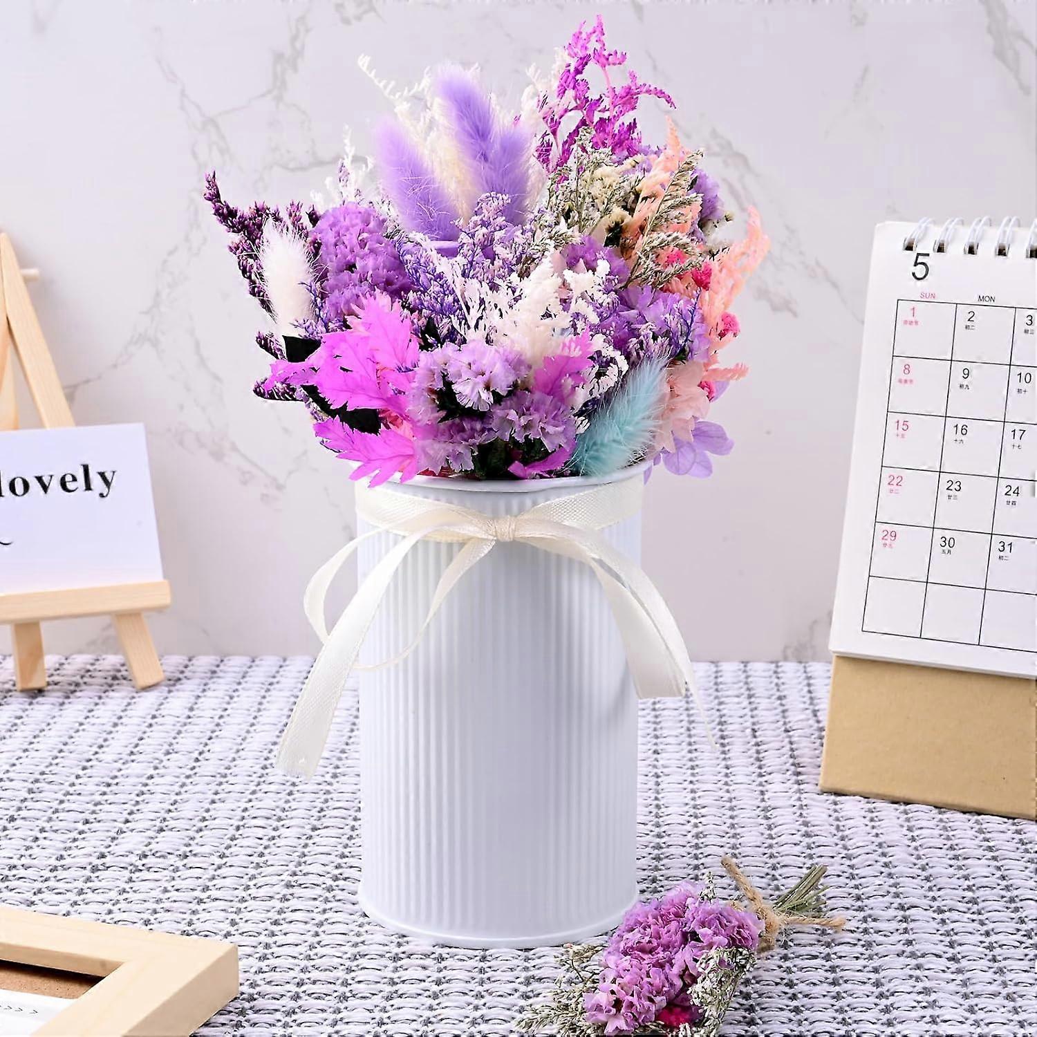 SBSG 10 Pack Mini Dried Flowers Bouquet Various Purple Dried Flower ...
