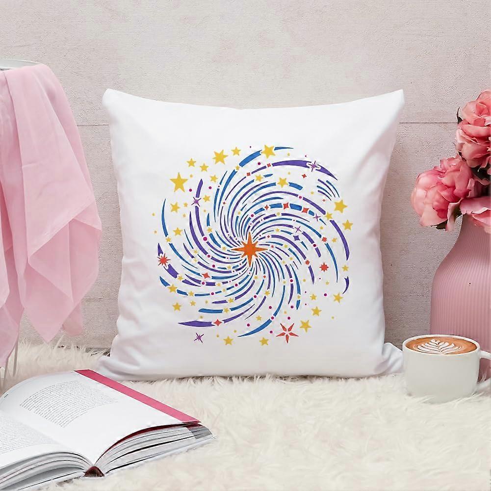 Spinning Stars Stencil for Painting 11.8x11.8 inch Hollowed Whirlpool ...