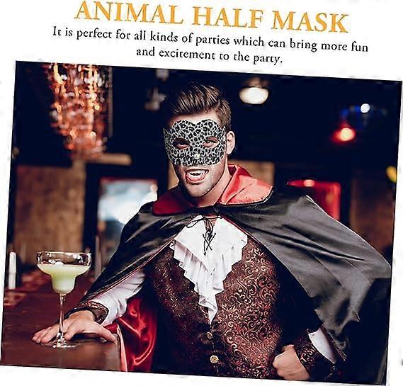 4pcs leopard pvc mask Halloween masks masquerade mask for women ...