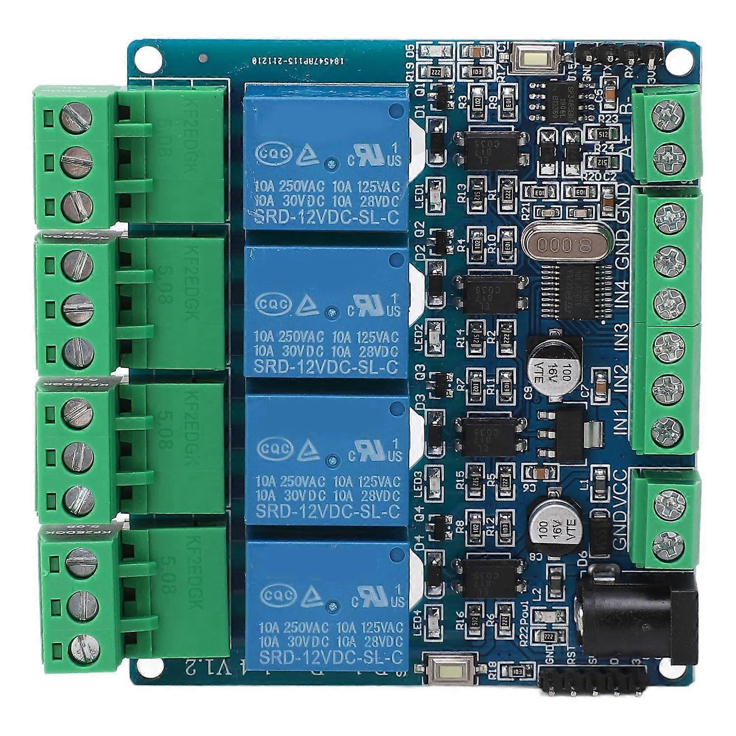12V 4 Channel Relay Module with Optocoupler Isolation for Home and ...