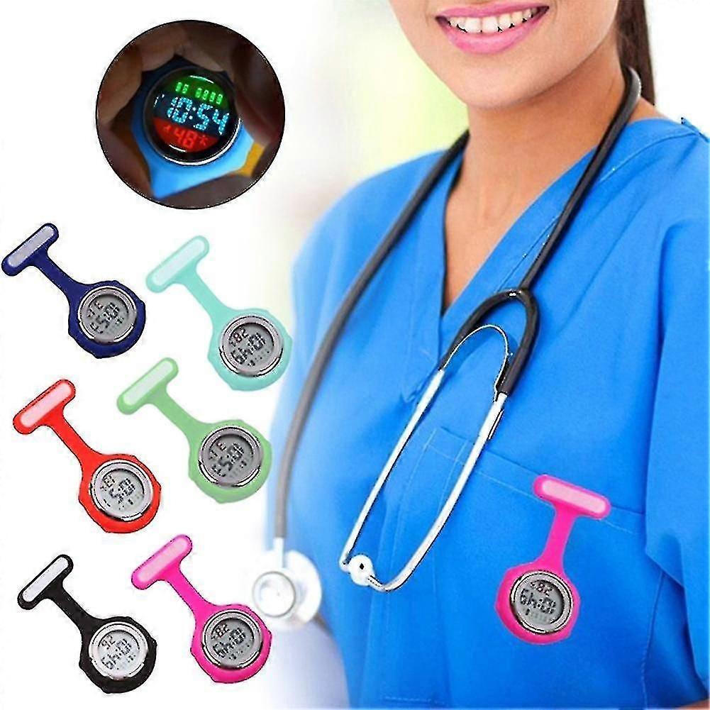 Multifunctional Electronic Nurse Watch Silicone Nurse Watch Luminous ...