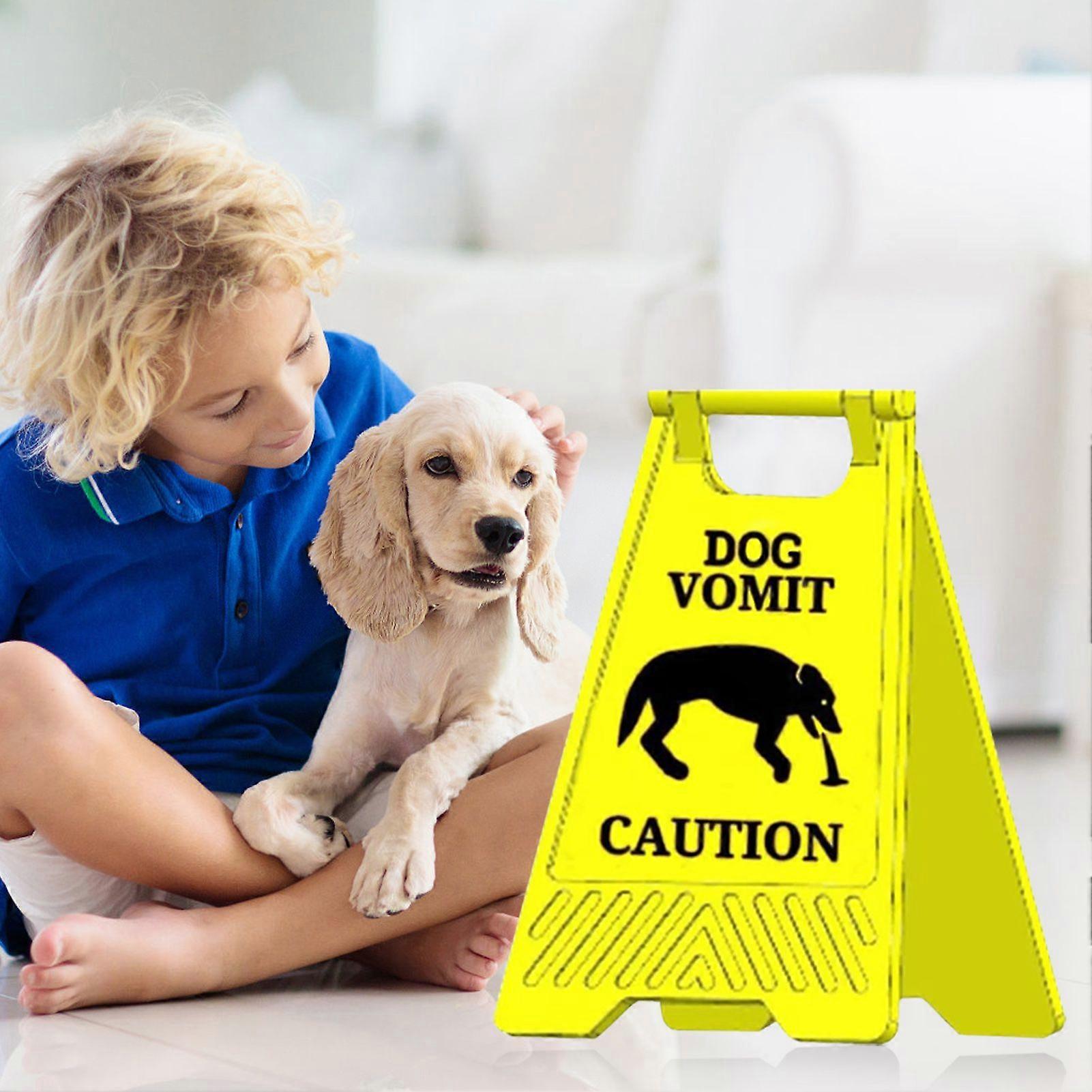 Cat Vomit Sign 3.9 Inch 3D Printed Warning Sign for Cat Dog Vomit Cat ...