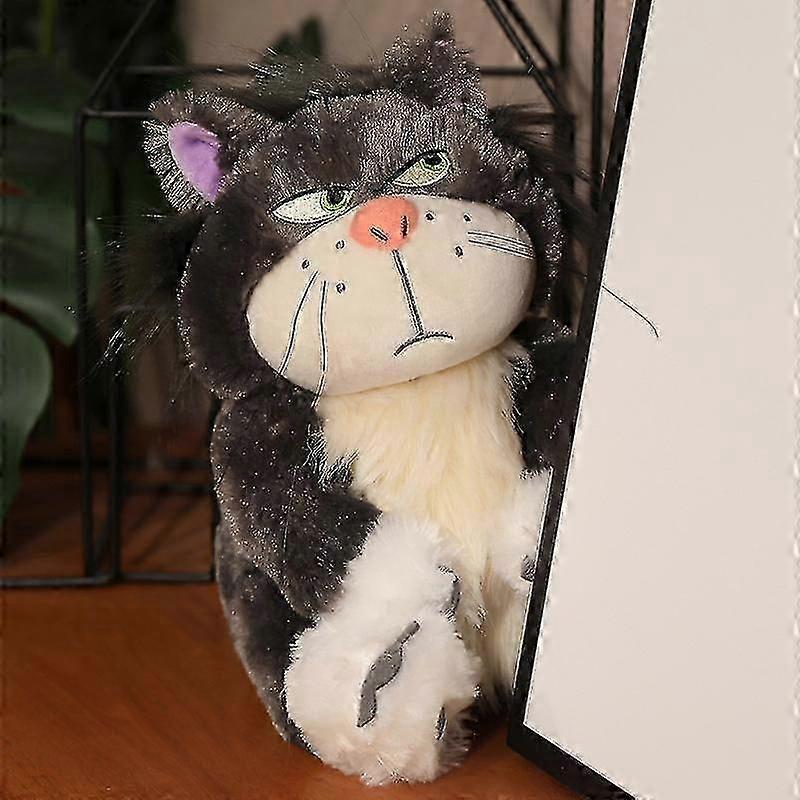 Doll 25/35cm Kawaii Lucifer Cat Plush Toy Kids Movie Cinderella Stuffed ...