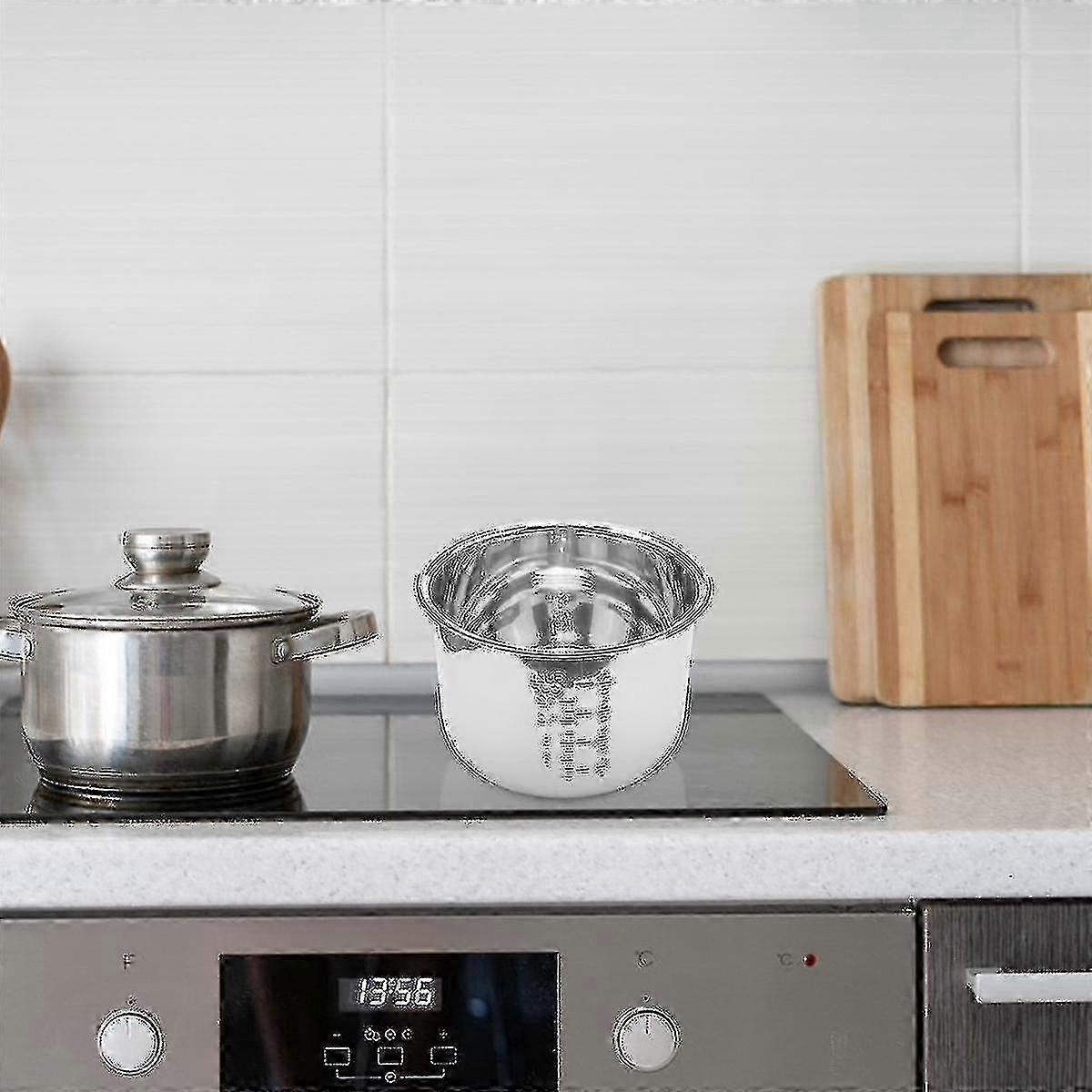 6l Pressure Cooker Inner Pot Rice Pressure Cooker Liner Stainless Steel ...