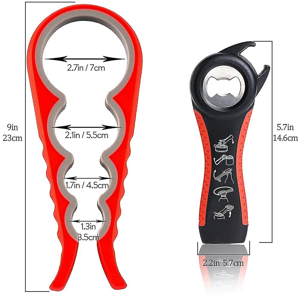 Jar Opener, 5 In 1 Multi Function Can Opener Bottle Opener Kit | Fruugo NL