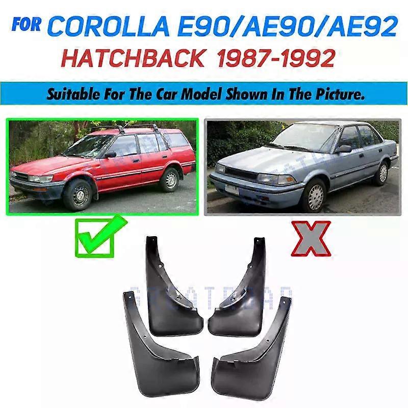con 4pc Molded Mud Flaps Flap For Toyota Corolla E90 AE90 AE92 1987 ...