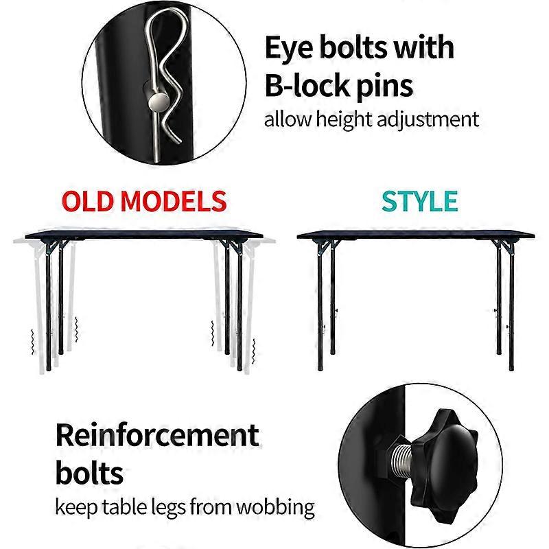 Table Leg Extenders for Folding Tables Straight/Bent Leg, Folding Table ...