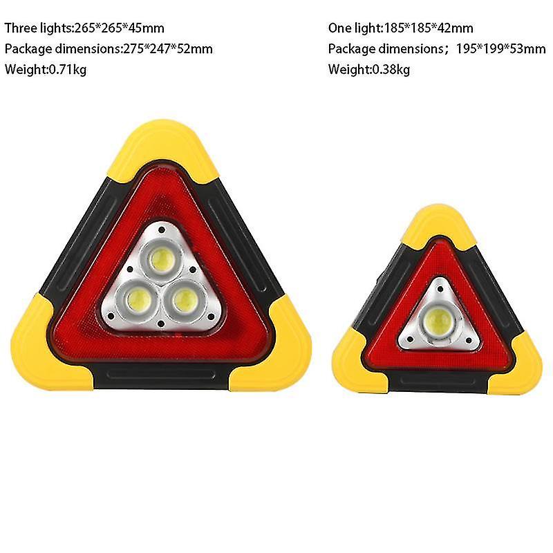 Safety Triangle Multifunctional Emergency Triangles Lights, Led Solar ...