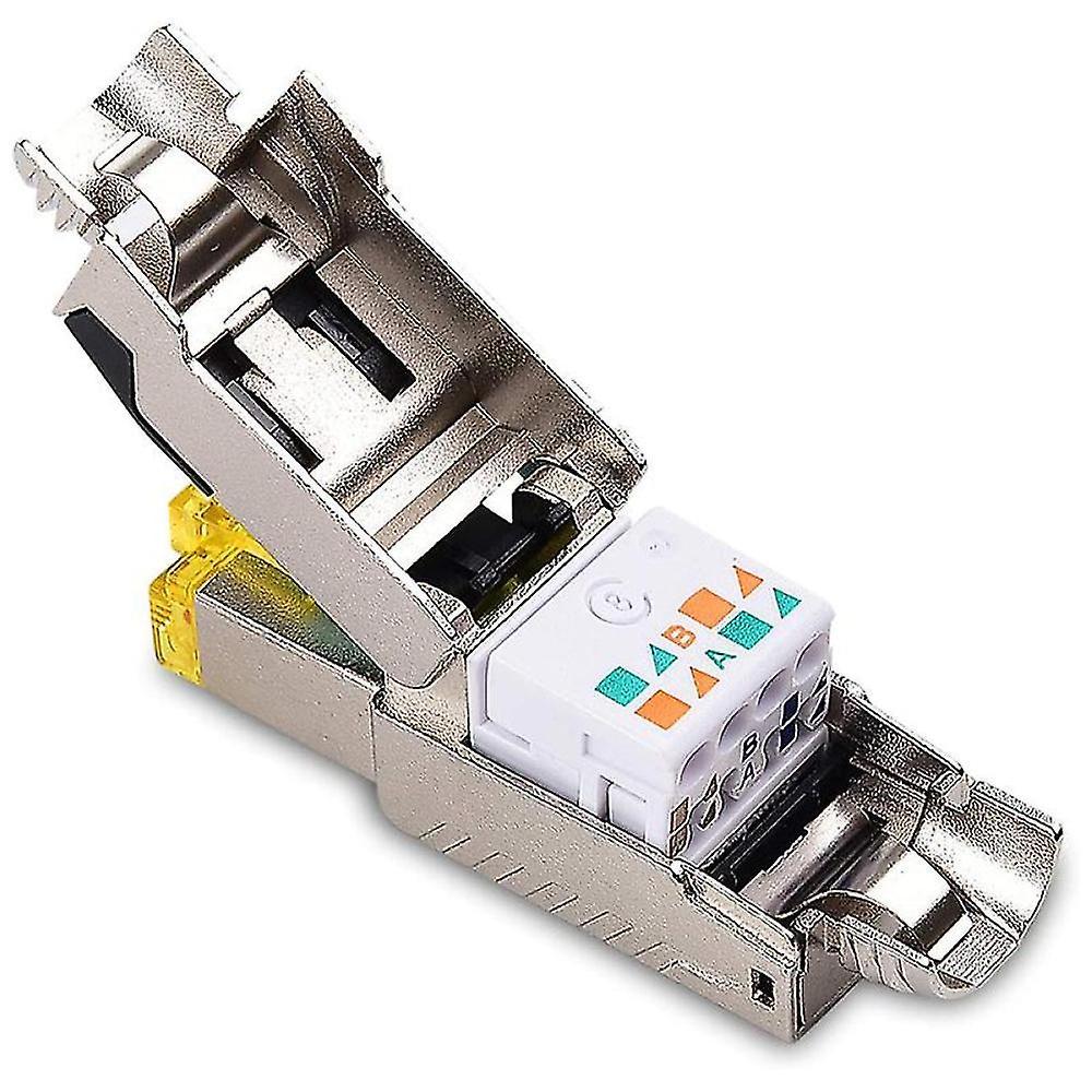 6-pack Tool Free Shielded Rj45 Cat 8,cat8 Termination Plug,cat8 Plug ...