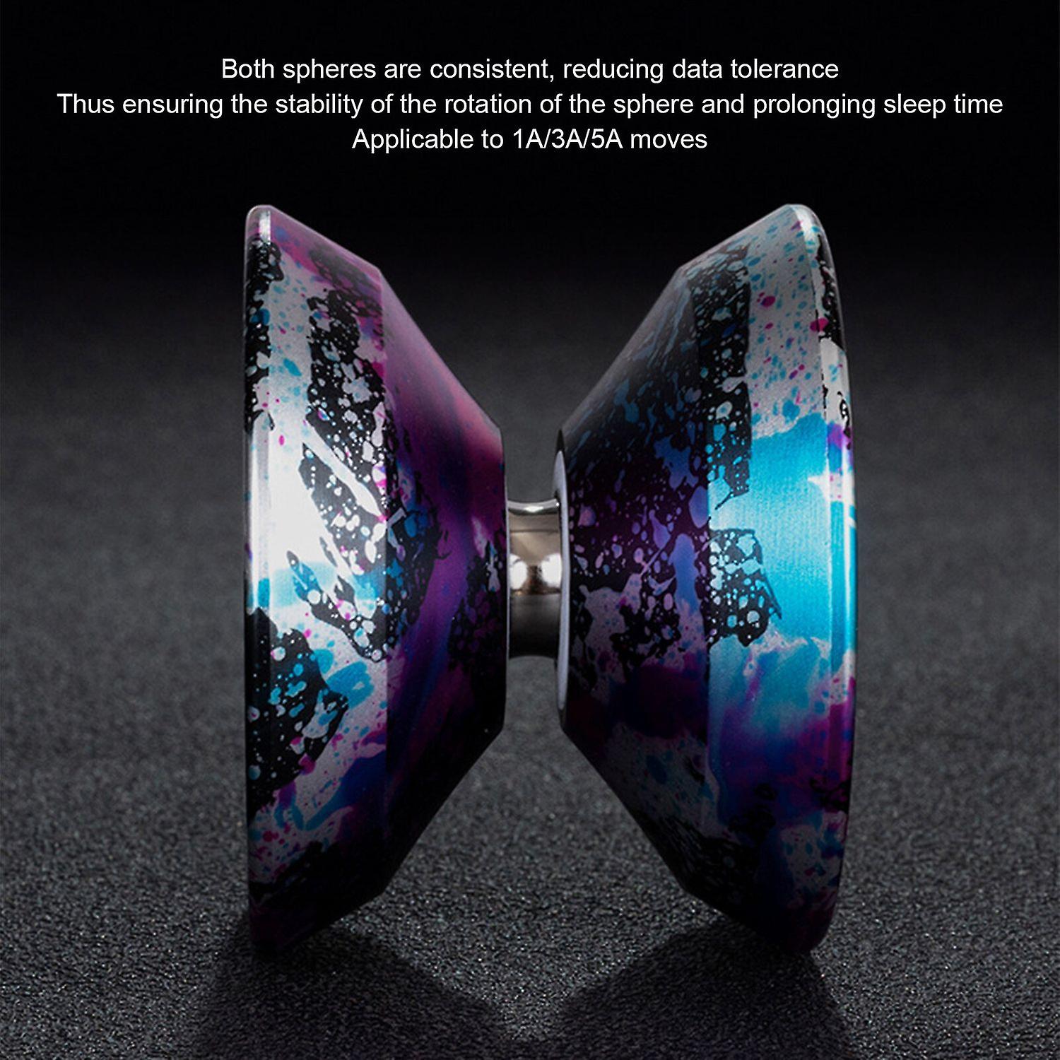 Aluminum Professional Yo-Yo with 10 Ball Bearing High Speed - Blue/Gold ...