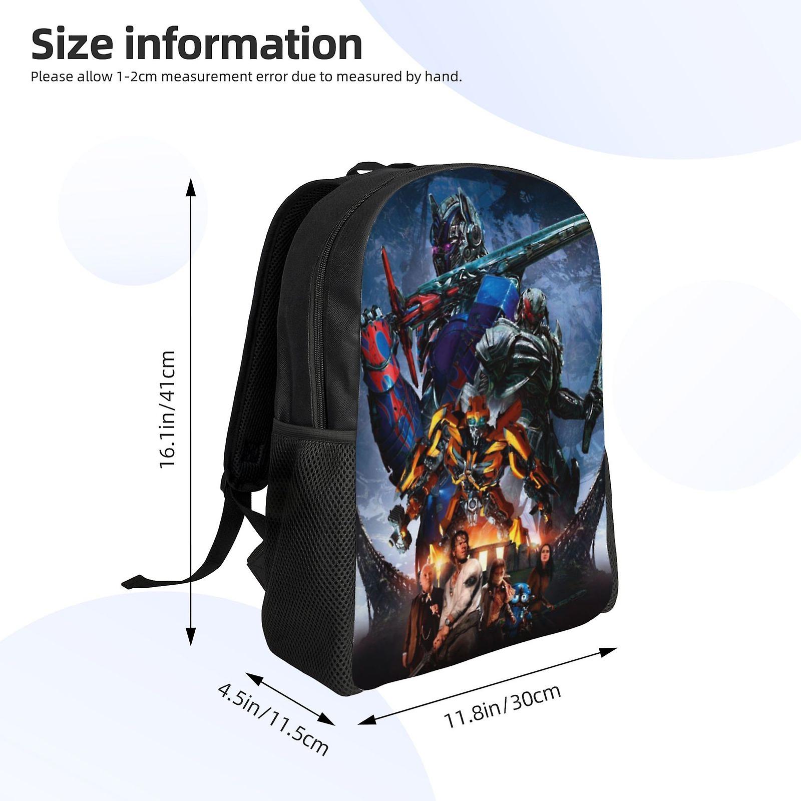 Transformers Kids Backpack School Bags Book Bags Travel Bag For Boys ...