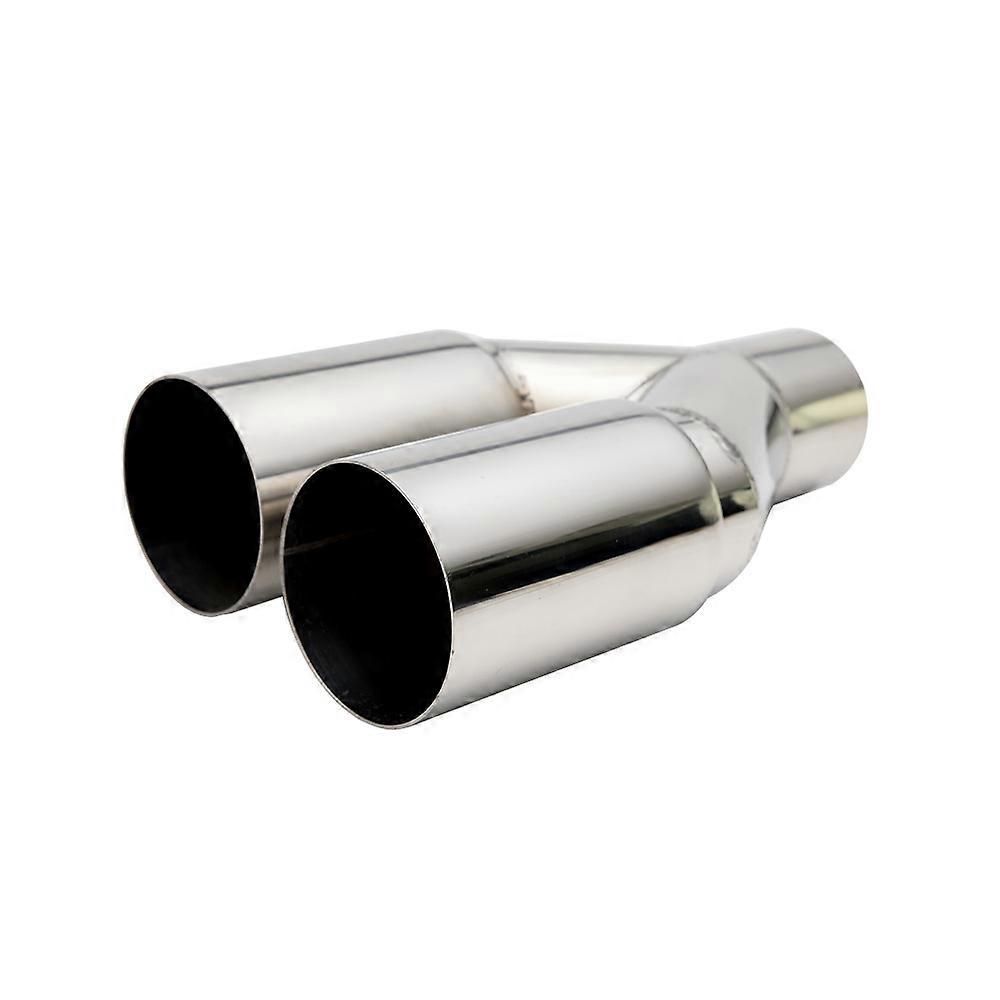 Stainless Steel single layer exhaust tip 63mm inlet straight cut 76mm ...