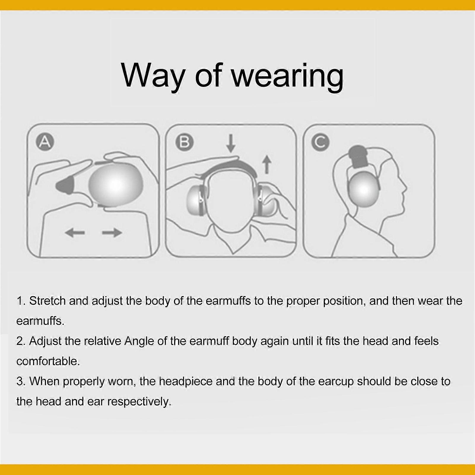 1 Pair Helmet Noise Reduction Earmuffs, Soft and Comfortable Soundproof ...