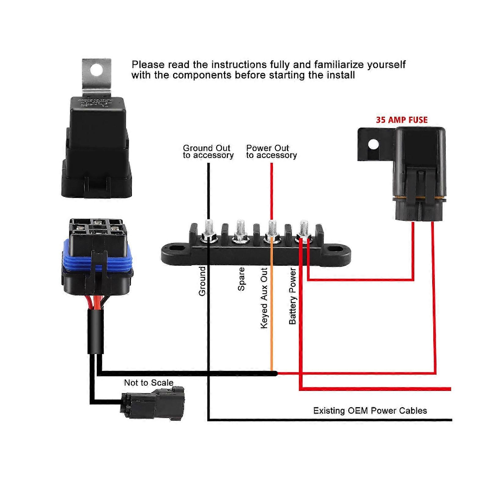 Keyed Busbar Accessory Kit 35amp Output Excellent Insulation Stable ...