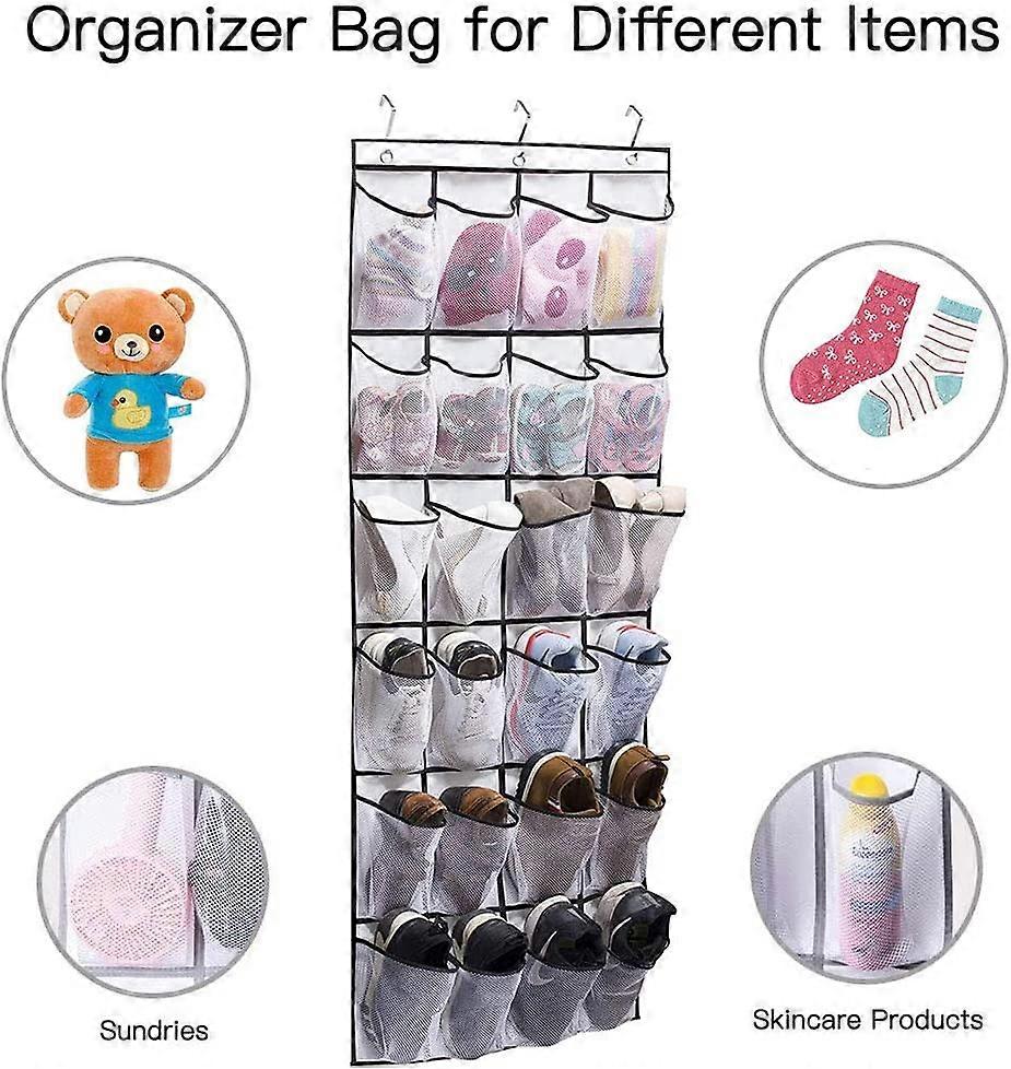 PIAO Hanging Shoe Rack, Shoe Organizer Over the Door Space Saving Shoe ...