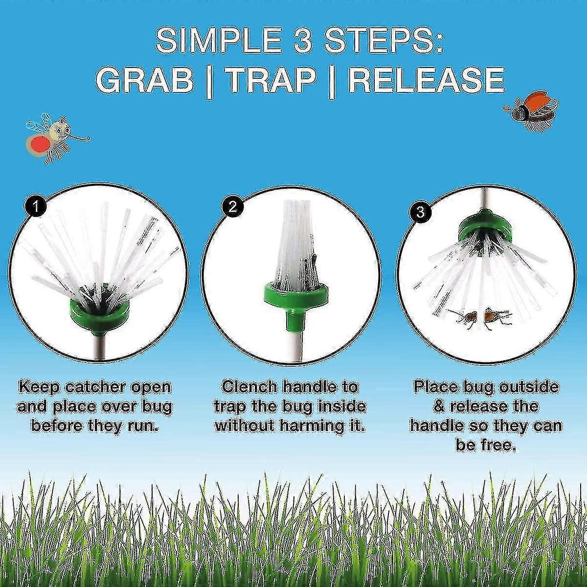 Spider Catcher, Extra-long Trap With Handle To Safely And Humanely ...