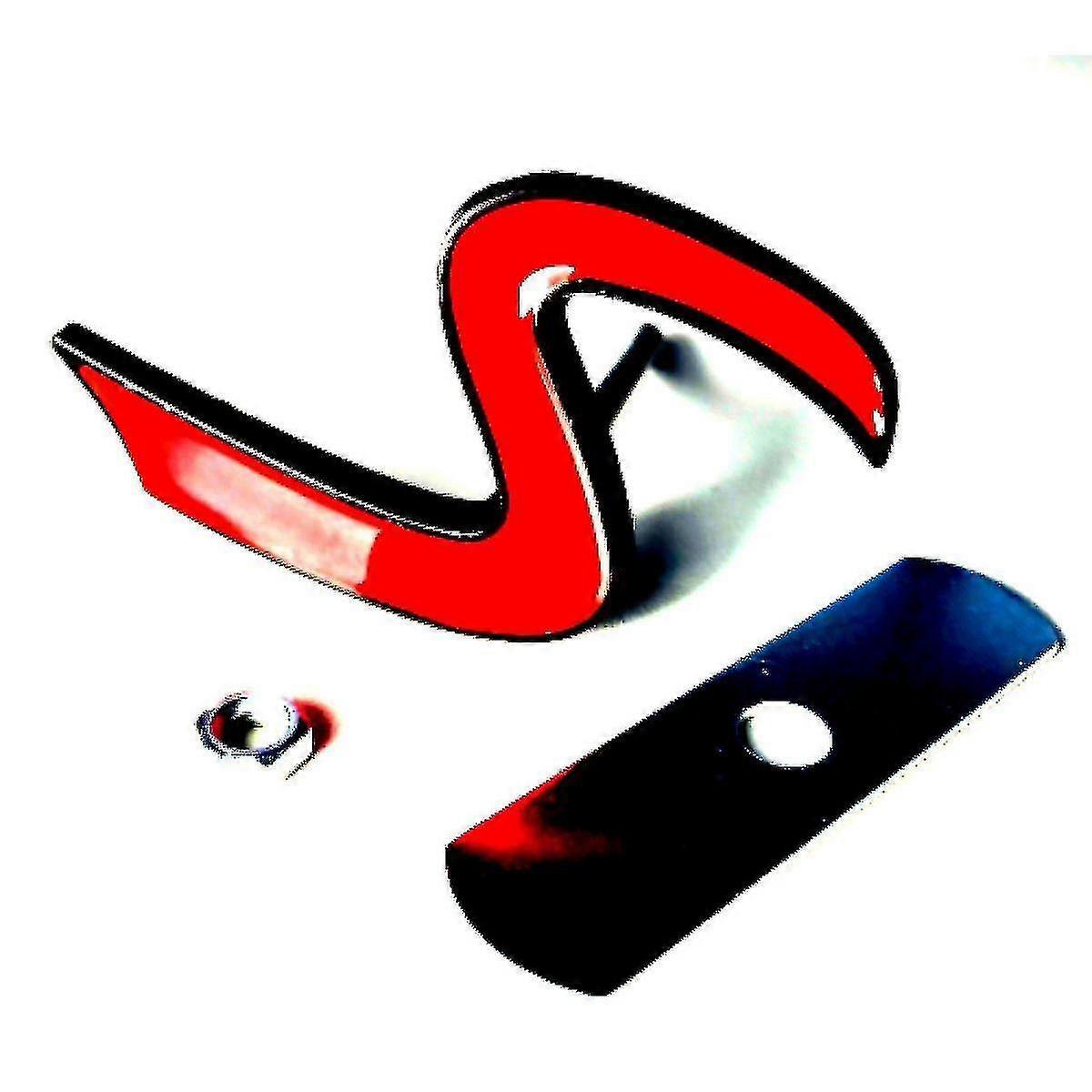 Black/red Metal Mini Cooper S 3d Front Grill Bonnet Badge Emblem Grill ...
