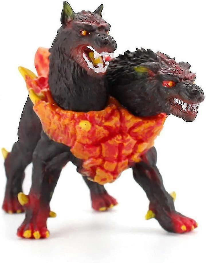 Tvåhövdade Eldrador Creatures Hellhound Toys Action Figuriner Mytiska ...