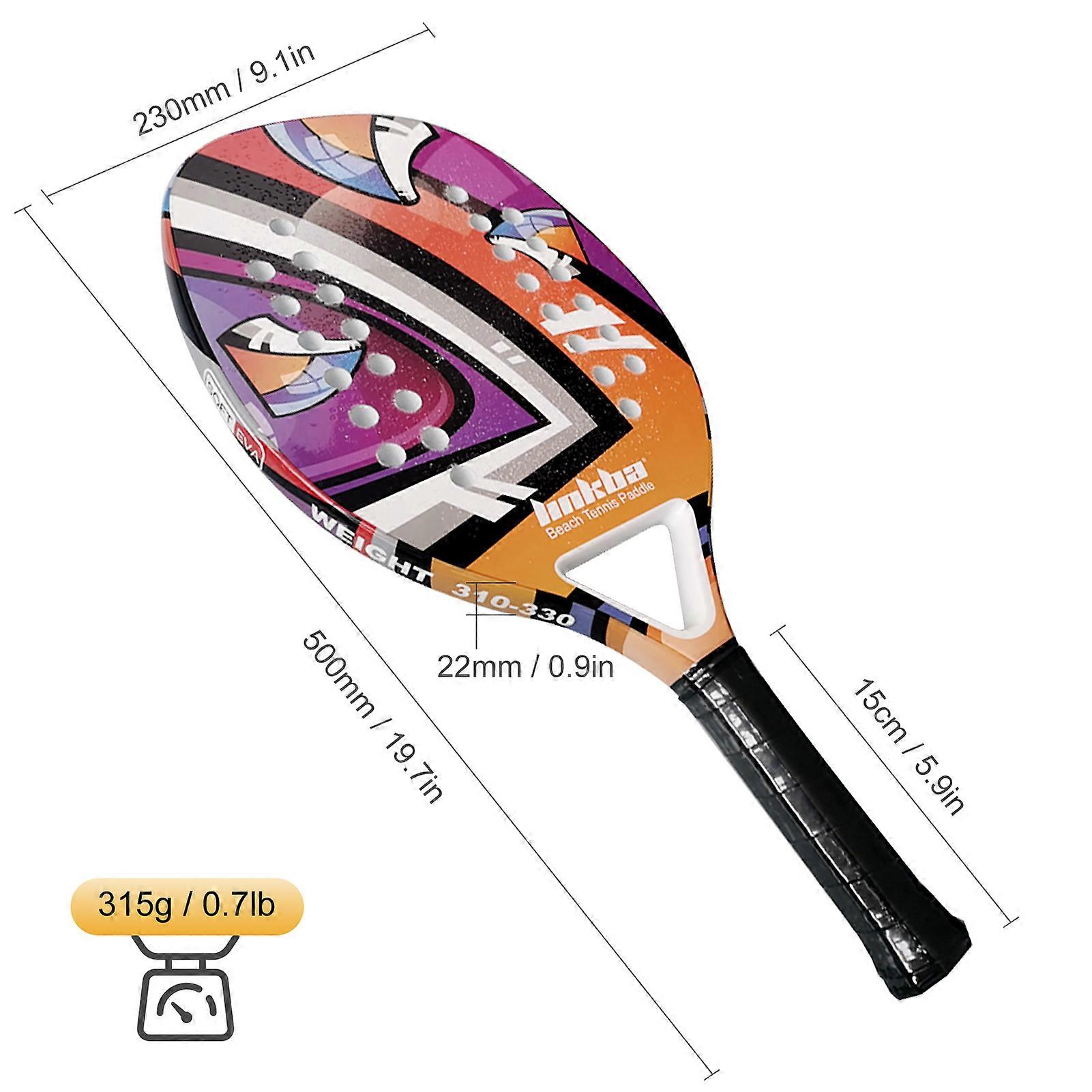 Beach Tennis Racket with Ergonomic Cushion Grip for Indoor and Outdoor ...