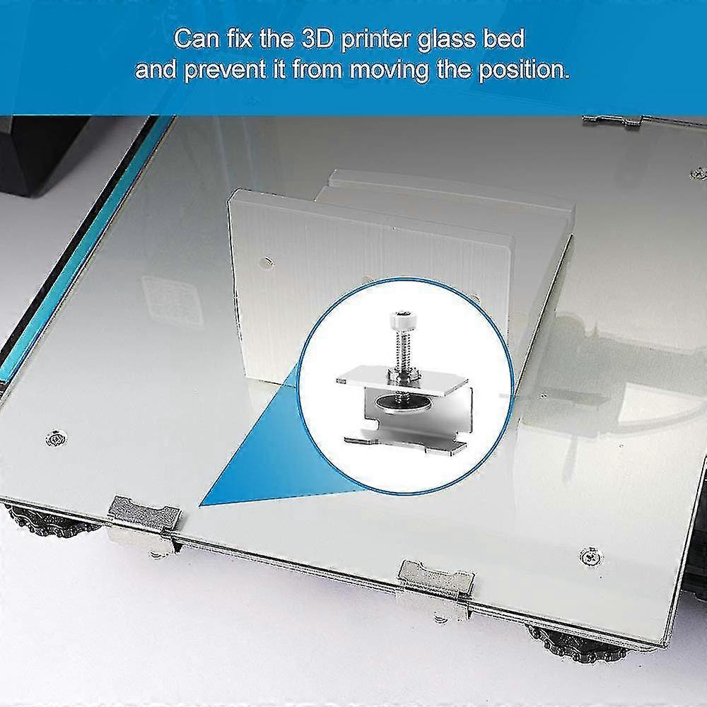 Glass Bed Clip Compatible With Ender 3/3 Pro/v2/3s,ender 5/pro,4 Pcs ...