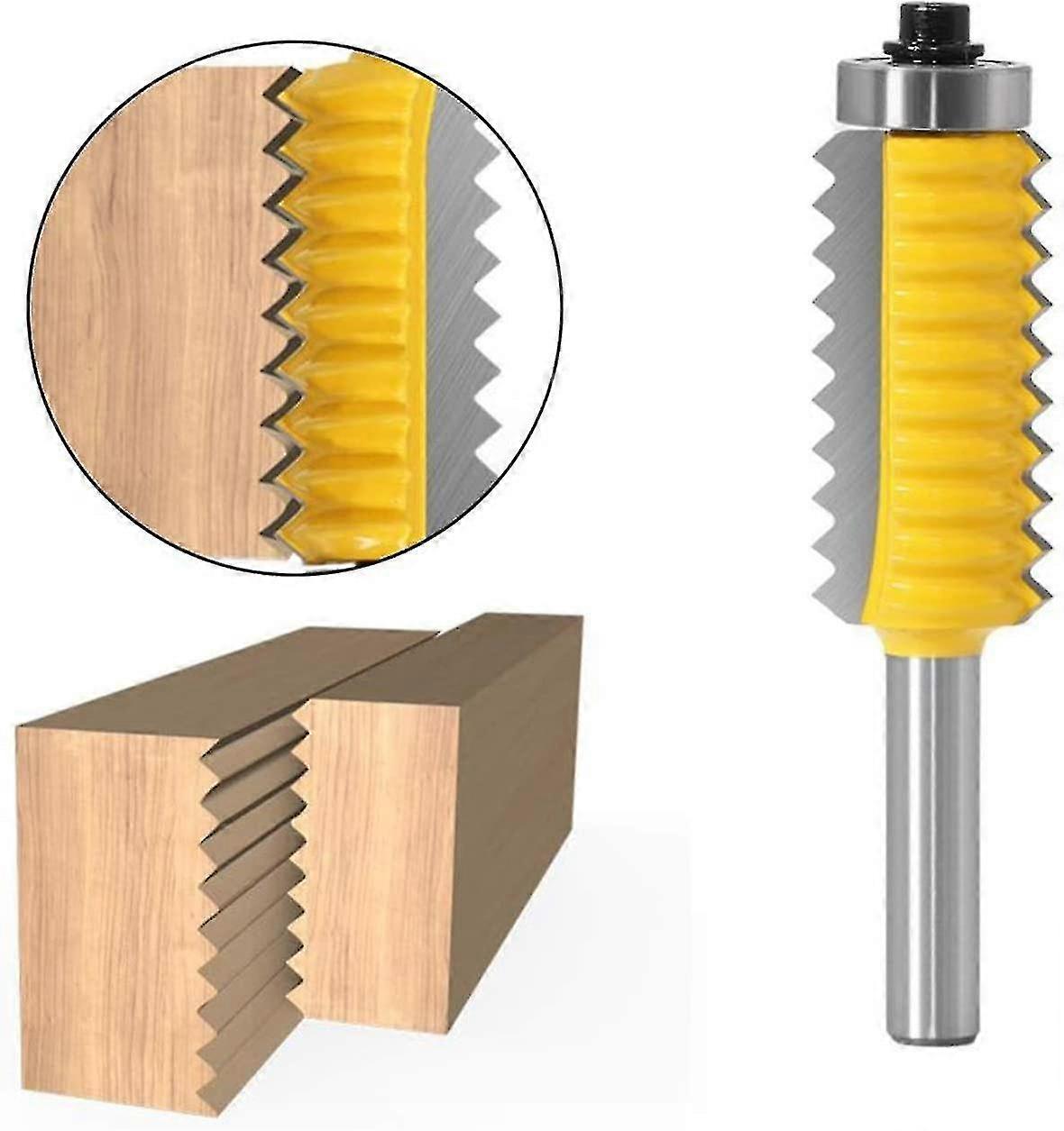 8mm Shank Finger Joint Glue Milling Cutter Raised Panel V Joint Router ...