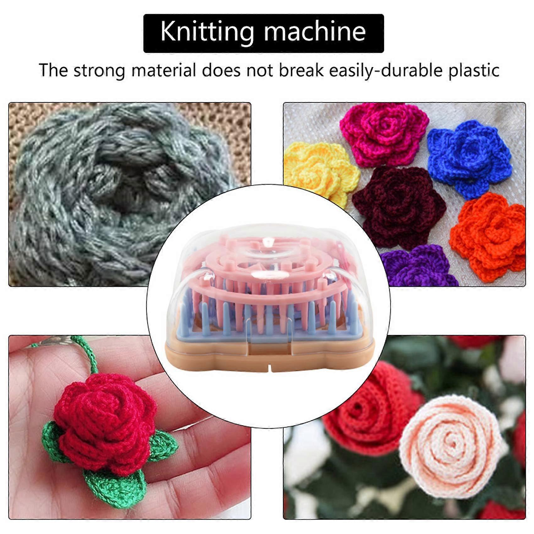 Flower Knitting Machine Kit DIY Wool Flower Machine Loom Tool Set ...