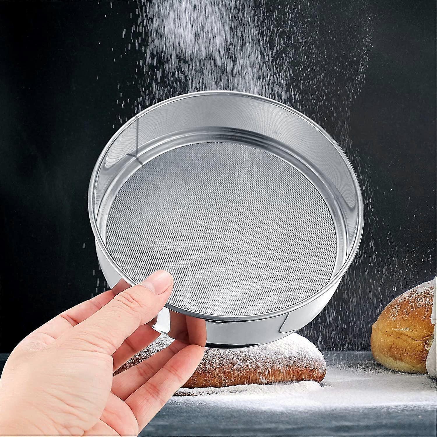 Stainless Steel Flour Sieves, Sieve for Baking, Icing Sugar Sieve ...