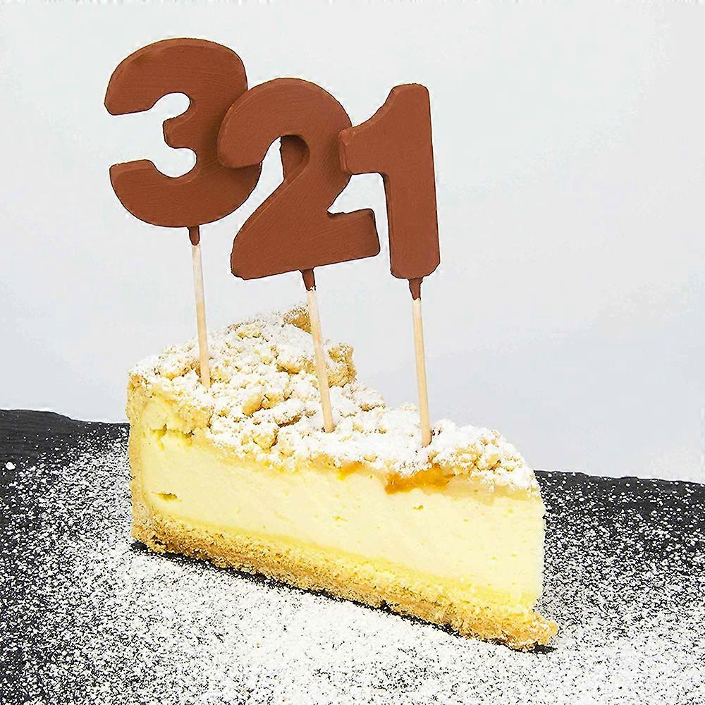 Silicone mold with numbers concrete, fondant, mold, number, ice cube ...