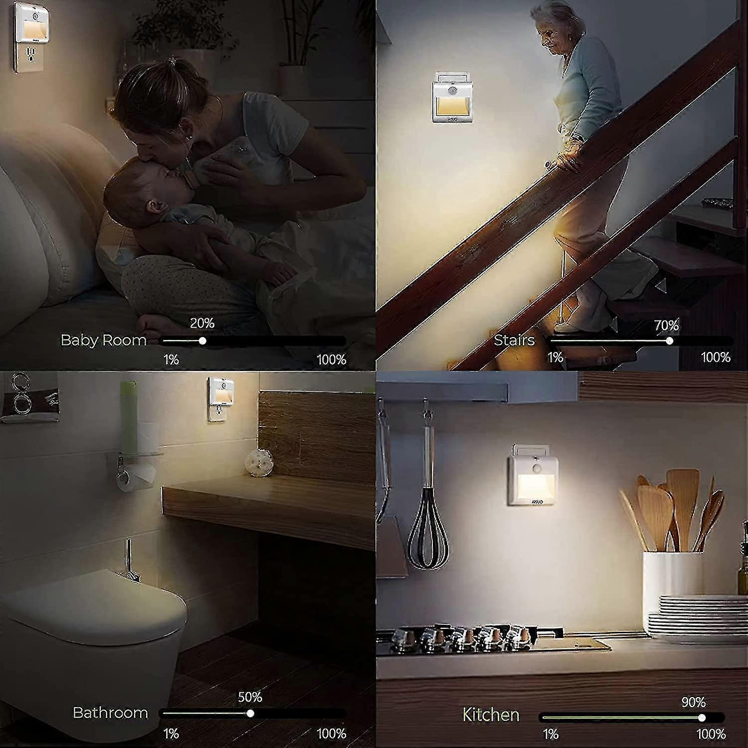 Night Light Socket With Motion Detector, [1 Piece] Led Night Light ...