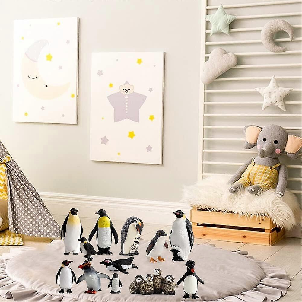 Mini Sea Creatures Figures 9 Pcs Ocean Animal Figures Set Penguin Toy ...