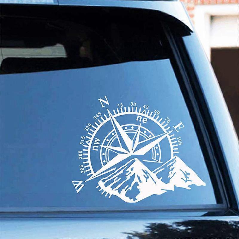 Cool Mountain Compass Car Sticker Vinyl Car-Styling Decals For Auto ...