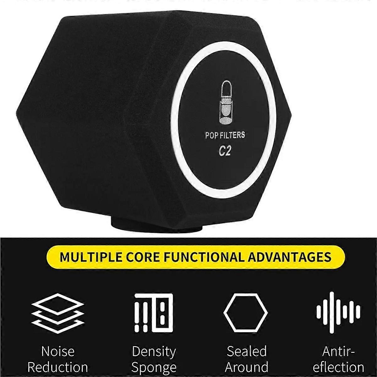 C2 Microphone -Filter Wind Shield Acoustic for Record Studios Mic Sound ...