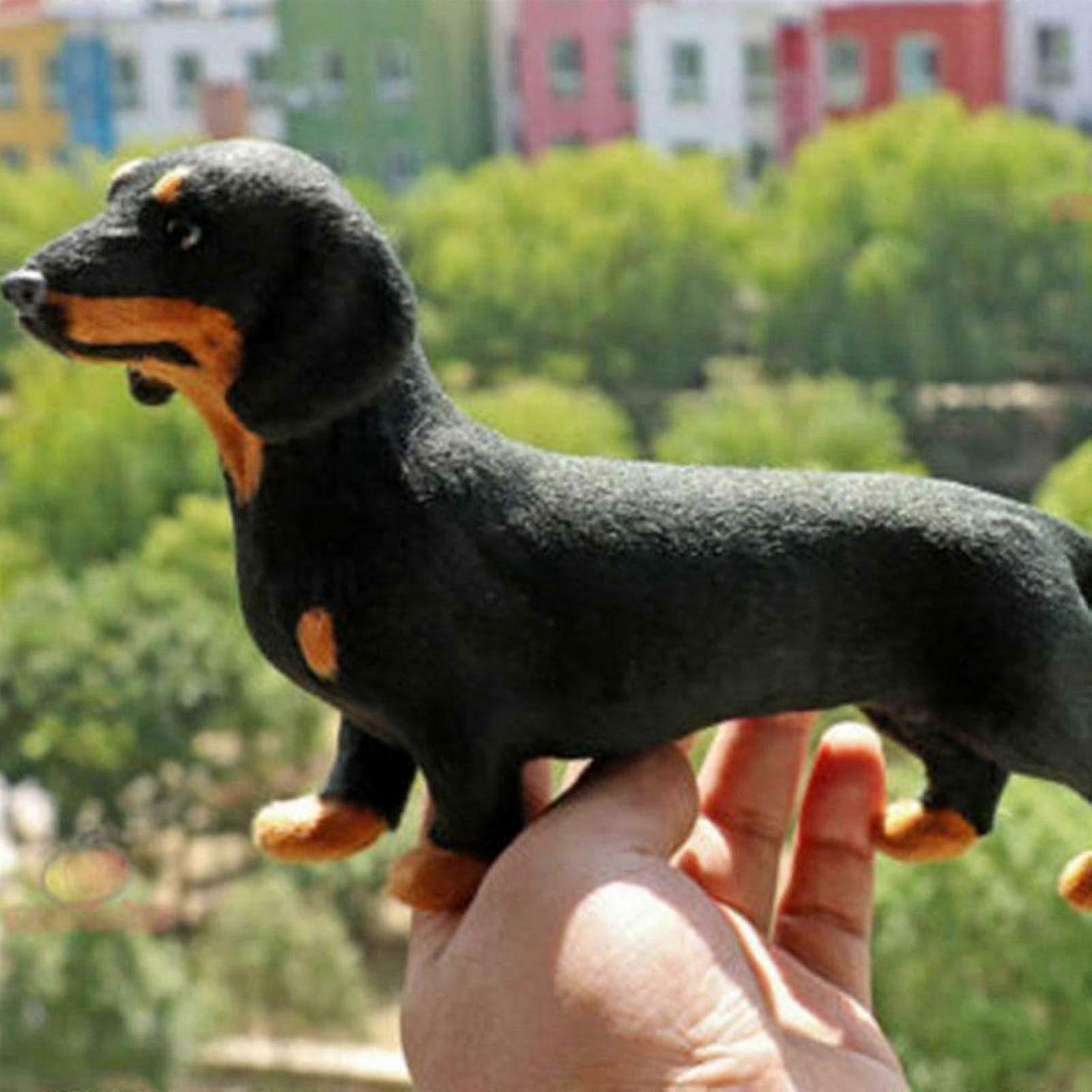 Realistic Dog Shape Toy Dachshund Stuffed Animal Plush Doll Gift Banmo ...