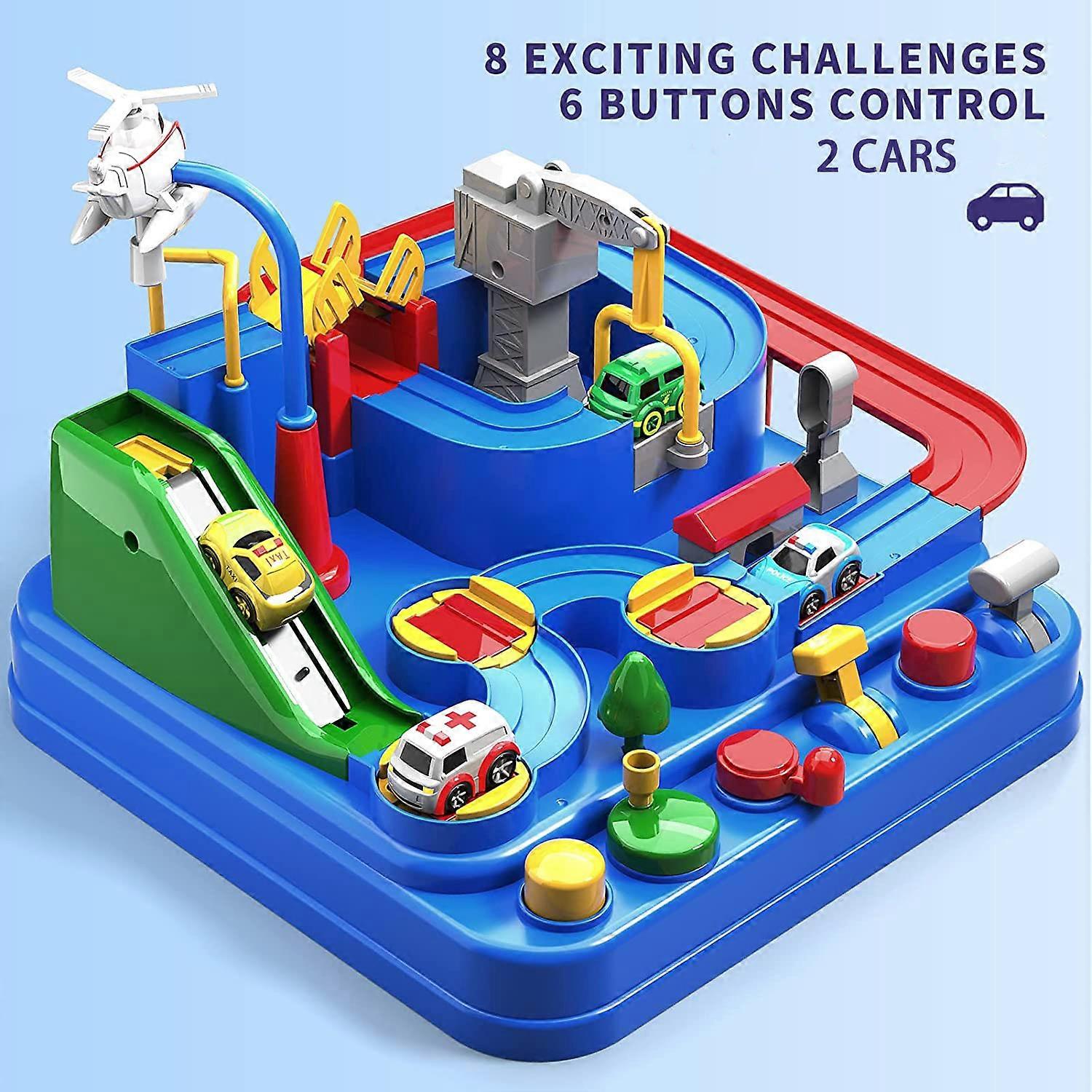 Racing Rail Car Adventure Toy City Rescue Preschool Educational Toy ...