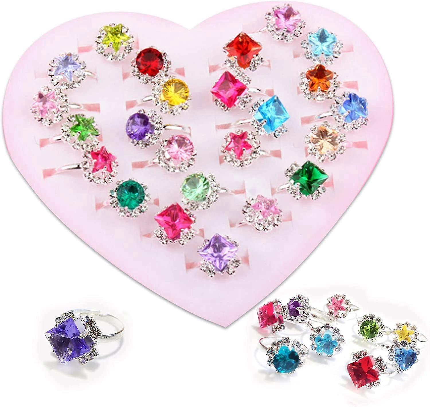 Rings for girls Little Girl Adjustable Rings in box, Rings for kids ...