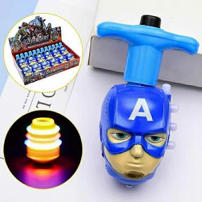 Avengers Toys Gyro Action Figure Spiderman Iron Man High Speed Rotating ...