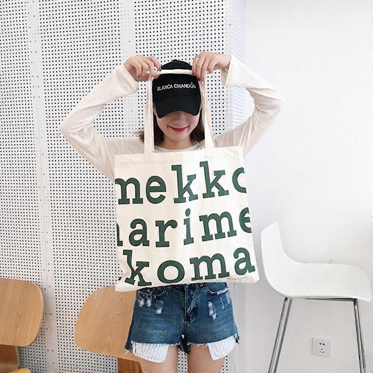 Canvas Handbag Single Shoulder Stylish Pattern Portable Carrying Bag ...