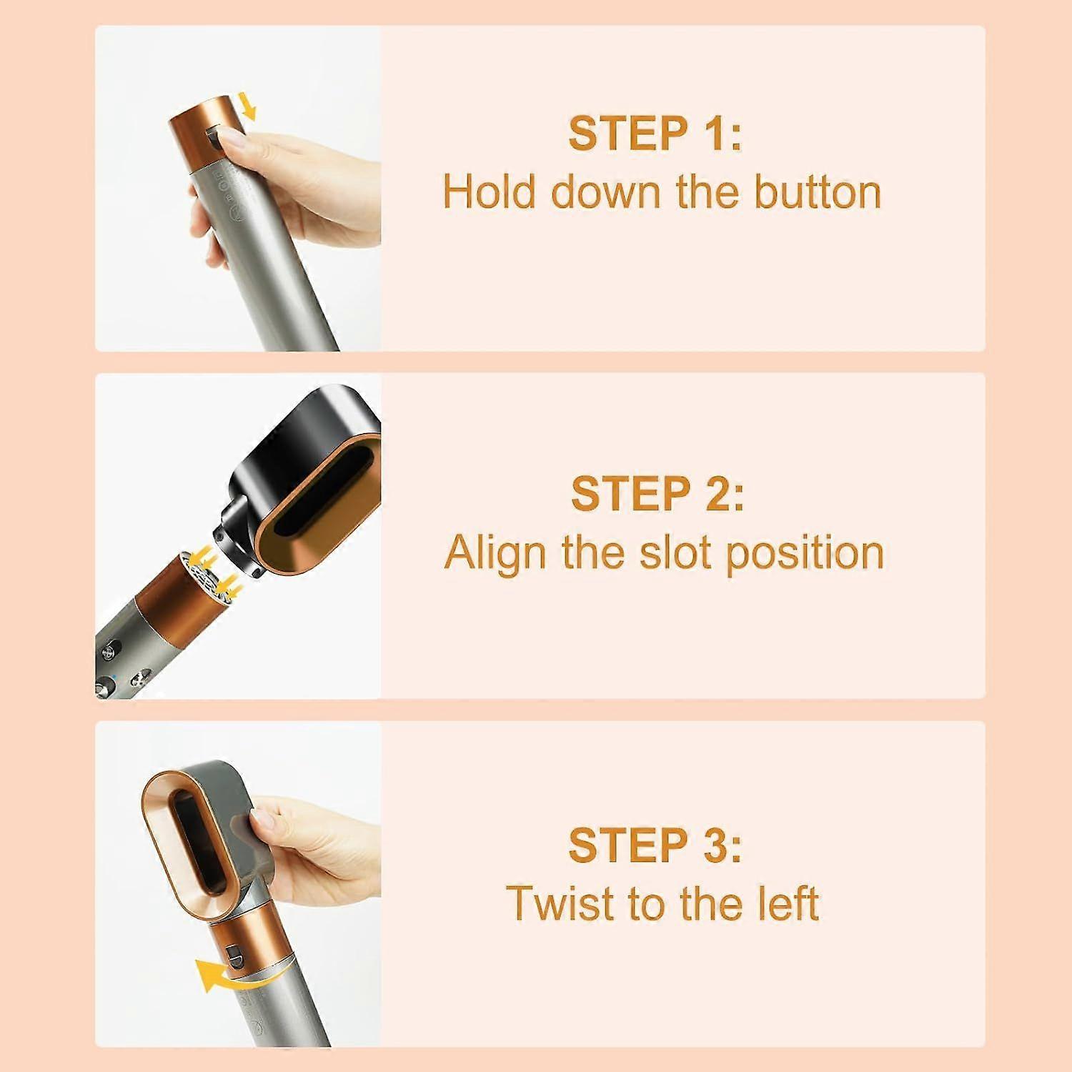 Pre-Styling Dryer Attachment Nozzle Replacement for Dyson Airwrap Hair ...