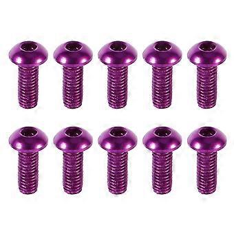 10pcs M3 6-10mm Button Round Head Aluminum Alloy Metric Hex Socket Cap ...