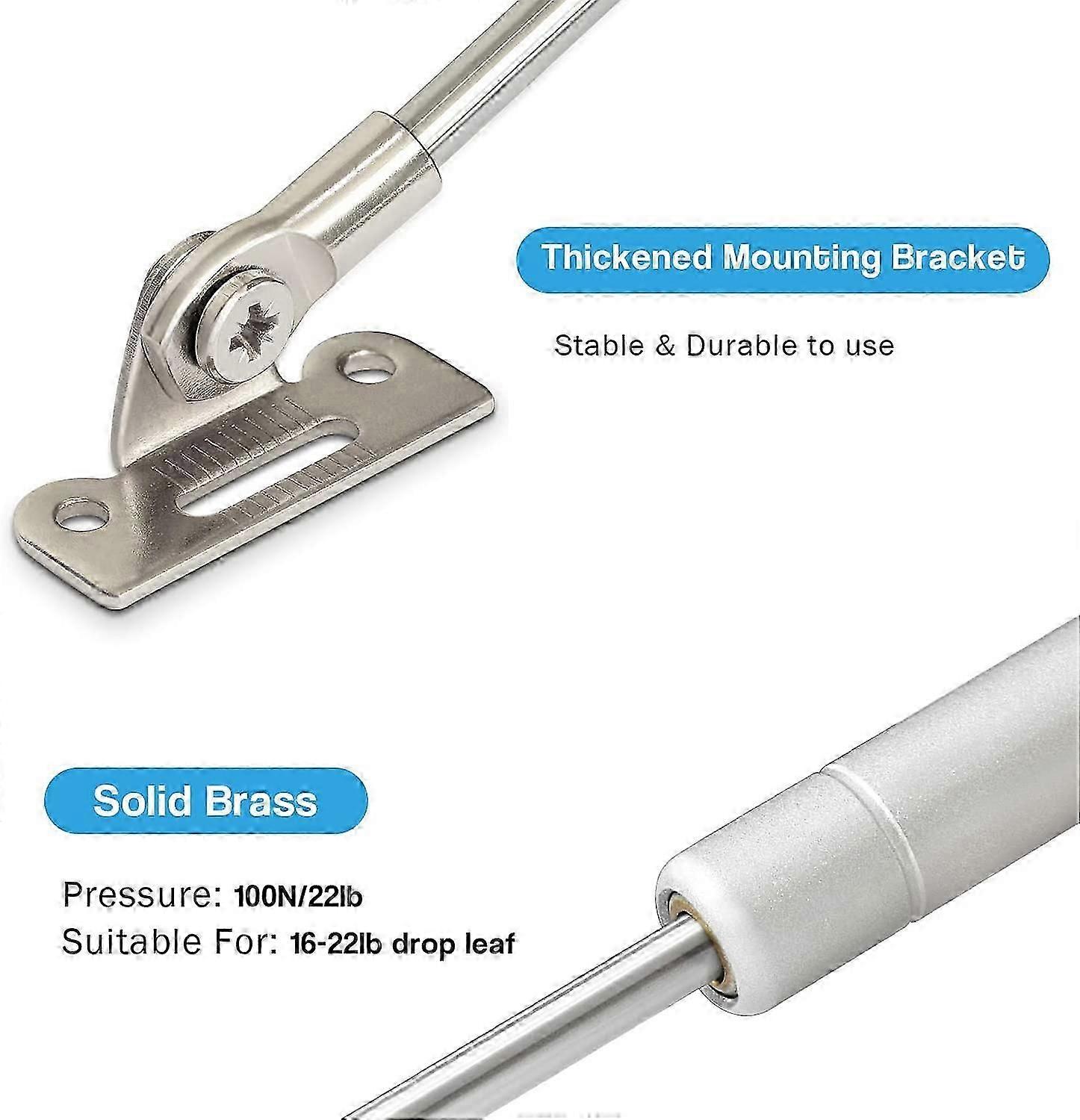 100N/22lb Gas Spring Soft Close Hinge, Slow Lower Lid Stays Slow Open ...