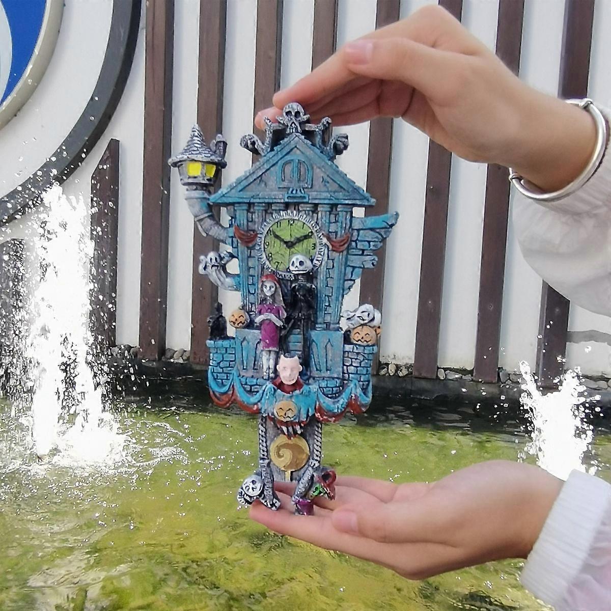 Quartz Movement Clock, Tim Burton Design Resin Non-functional Halloween ...