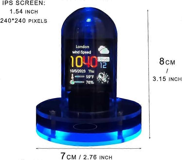 Nixie Tube Alarm Clock with WiFi RGB Lights Weather Station Album GIF ...
