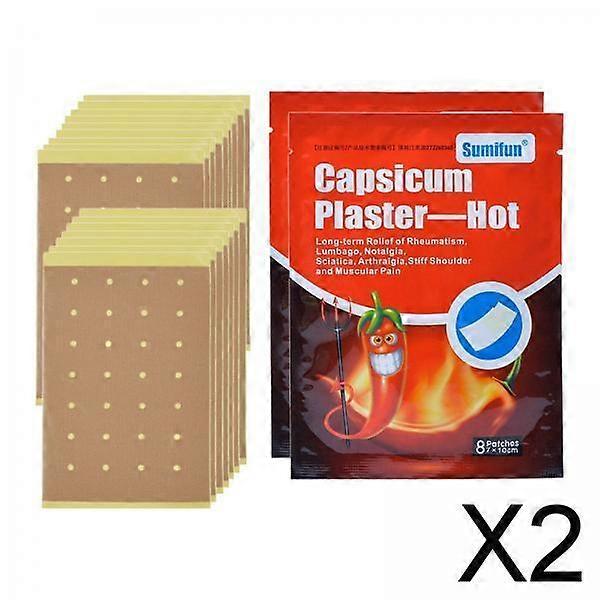 2x2 Bags Self Adhesive Capsicum Plaster Patches for Muscle Strains ...