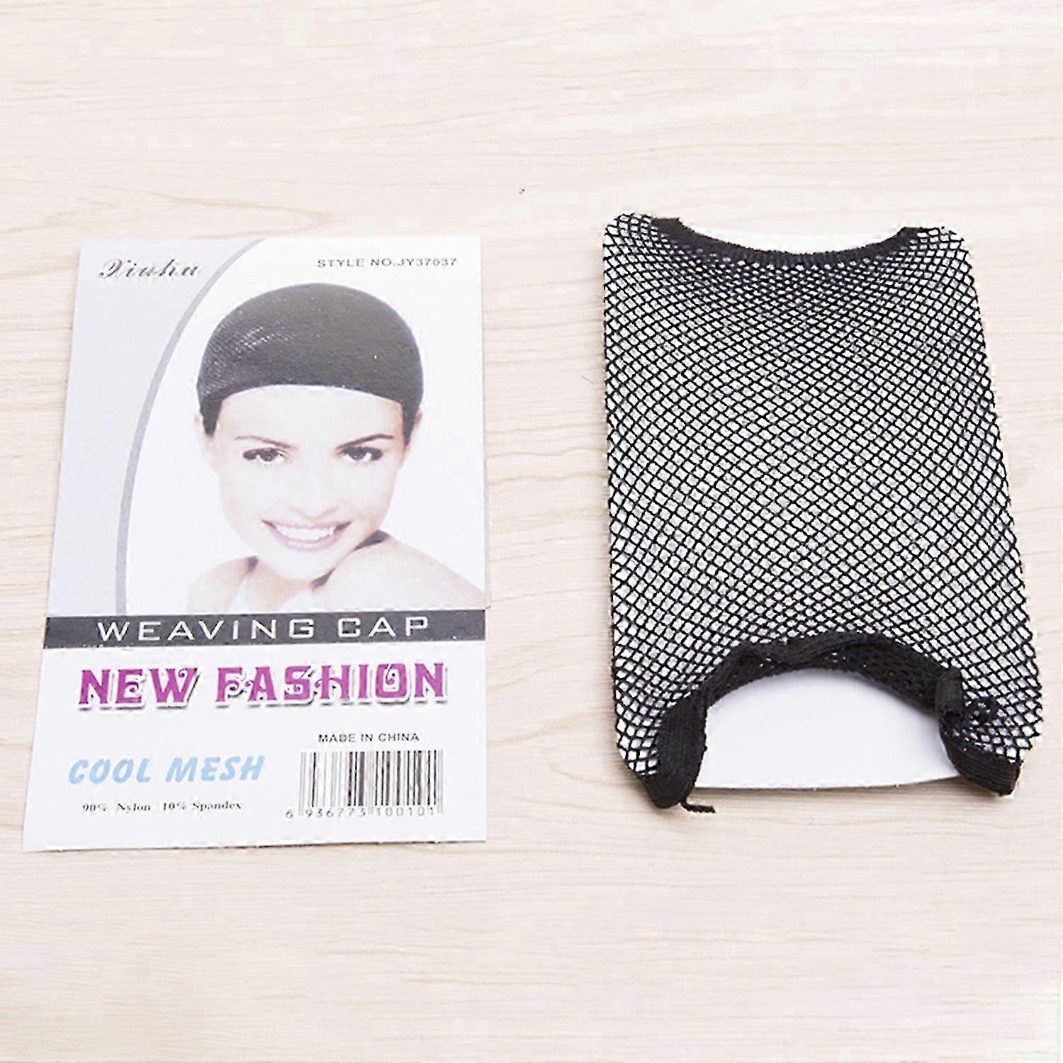 1 Pair Black Mesh Wig Hair Net High Elastic Hair Mesh Net Women Men ...