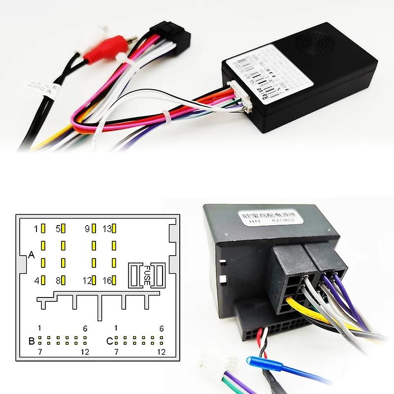 CANBUS Decoder 16 Pin Plug Connector Car Android Cable Adapter for Opel ...