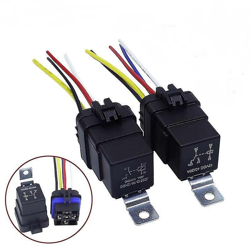 Car Auto Automobile Relay Sealed Waterproof Integrated Wired Dc12V 40A ...