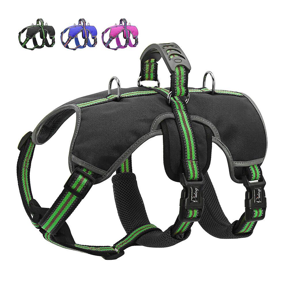 Escape Proof Dog Lift Harness Nylon Reflective Soft Padded Adjustable ...