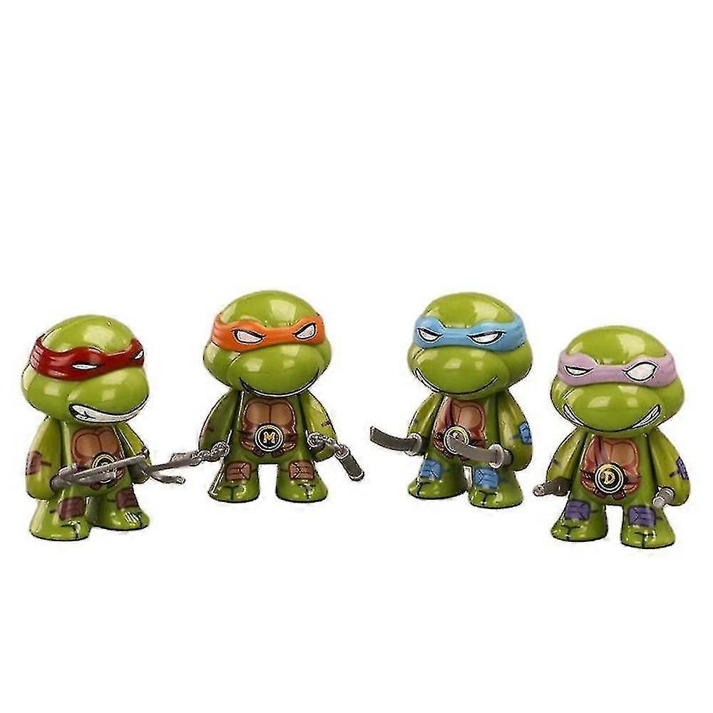 4 Pcs/set Ninja Turtles Mini Figures Action Figures Toys Collectible ...