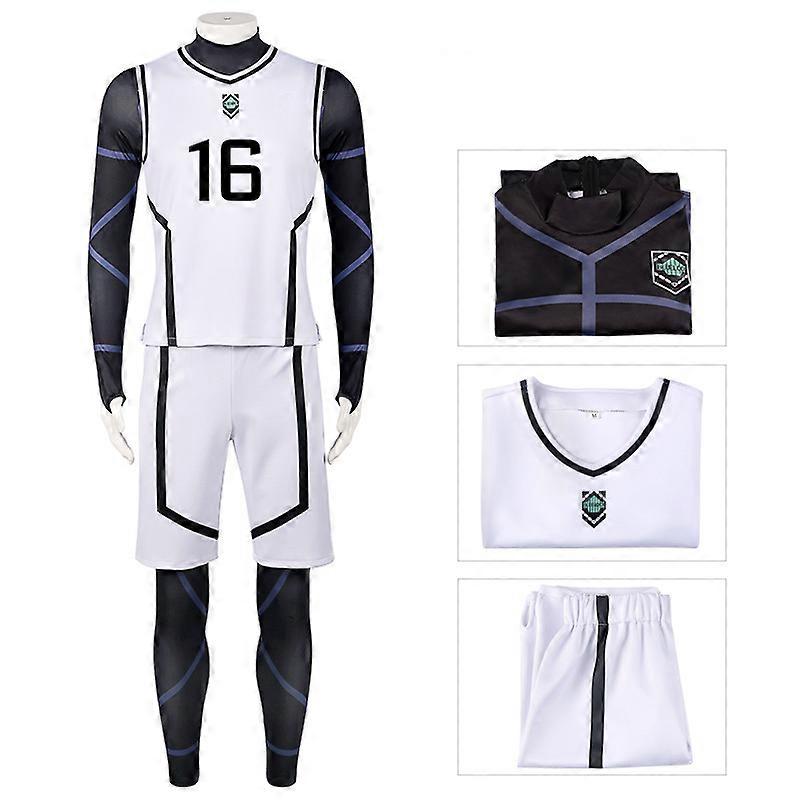 Anime Blue Lock Nagi Seishiro Cosplay Costume Reo Mikage Wig Jumpsuit ...
